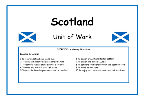 Scotland - Unit of Work + PowerPoint | Teaching Resources