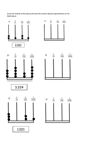 Decimals Thousandths - Recongise and relate decimals to fractions ...