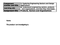 Engineering Aim A Assessment lesson | Teaching Resources