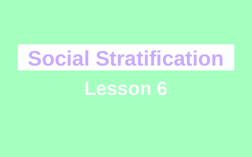 Lesson 6 - What are Life Chances? | Teaching Resources