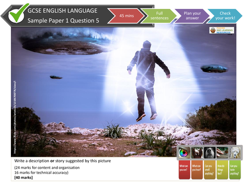 20 GCSE English Paper 1 Q5 Descriptive & Narrative Writing Questions ...