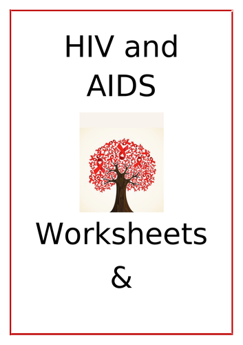 HIV/AIDS Worksheets and Front pages | Teaching Resources