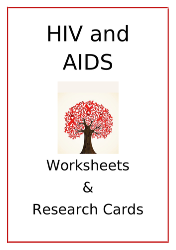 HIV/AIDS Worksheets and Front pages | Teaching Resources
