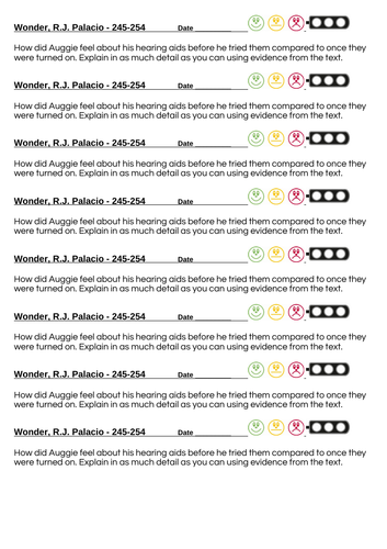 Wonder RJ Palacio - Full Novel Study or Whole Class Reading planning ...