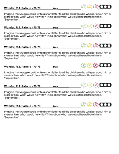 Wonder RJ Palacio - Full Novel Study or Whole Class Reading planning ...