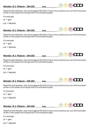 Wonder RJ Palacio - Full Novel Study or Whole Class Reading planning ...