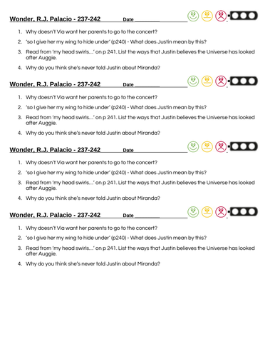 Wonder RJ Palacio - Full Novel Study or Whole Class Reading planning ...