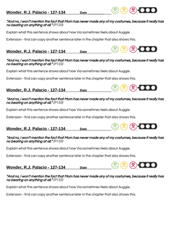 Wonder RJ Palacio - Full Novel Study or Whole Class Reading planning ...