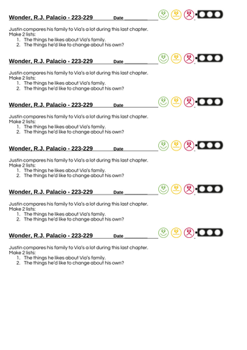 Wonder RJ Palacio - Full Novel Study or Whole Class Reading planning ...