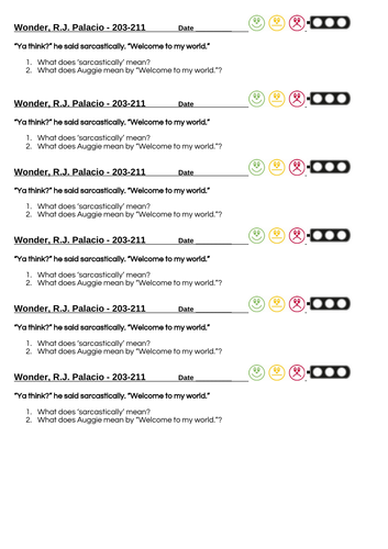 Wonder RJ Palacio - Full Novel Study or Whole Class Reading planning ...