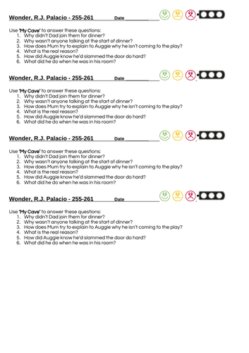 Wonder RJ Palacio - Full Novel Study or Whole Class Reading planning ...