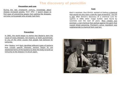 The discovery and development of penicillin | Teaching Resources