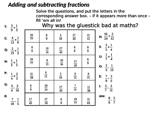adding fractions codebreaker, adding mixed numbers loop cards, & fractions of quantities ...