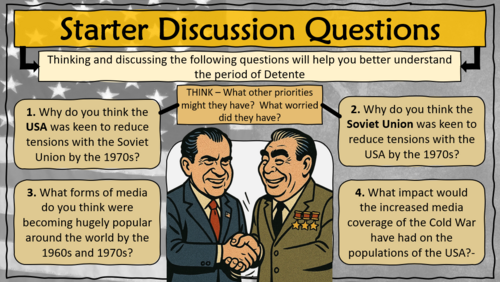Détente SALT 1 Helsinki SALT 2 - Cold War - GCSE History Edexcel ...