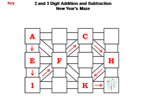 2 and 3 Digit Addition and Subtraction With Regrouping New Year's Math ...