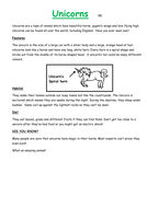 KS1 YEAR 1 and YEAR 2 TFW TALK FOR WRITING UNICORNS NON CHRONOLOGICAL ...