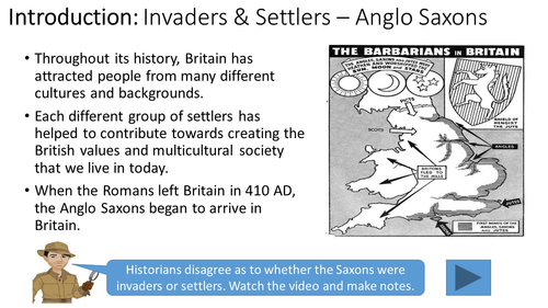 Invaders and Settlers: The Anglo Saxons | Teaching Resources