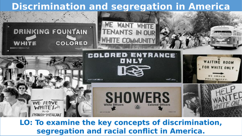 Discrimination And Segregation In The Us Teaching Resources