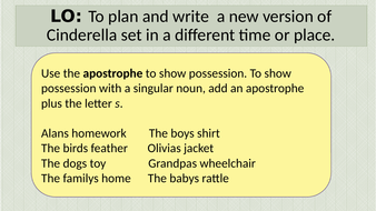 Cinderella Around The World - Lesson 7 - Plan and write an alternative ...