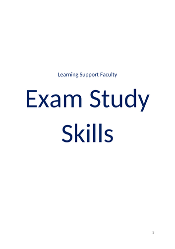 Study Skills Bundle including guide. | Teaching Resources