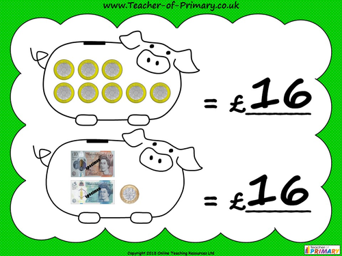 Counting Pounds - Year 2 | Teaching Resources