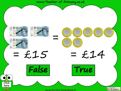 Counting Pounds - Year 2 | Teaching Resources