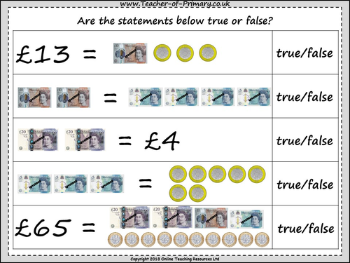 Counting Pounds - Year 2 | Teaching Resources