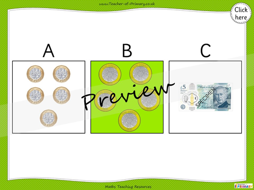 Counting Pounds - Year 2 | Teaching Resources