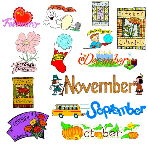 Months of the Year Clip Art | Teaching Resources