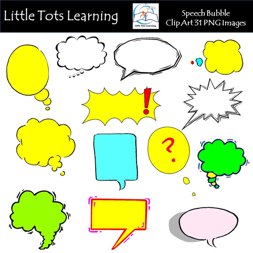 Speech Bubbles Clip Art | Teaching Resources