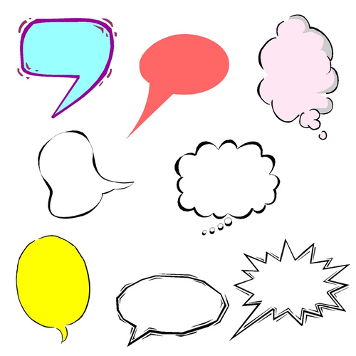 Speech Bubbles Clip Art | Teaching Resources