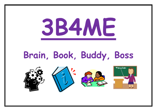 KS1 GROWTH MINDSET POSTER - 3 BEFORE ME - 3B4ME | Teaching Resources
