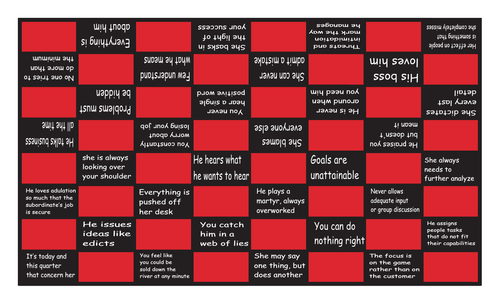 Bad Bosses are Bad Business Legal Size Text Checkerboard Game ...