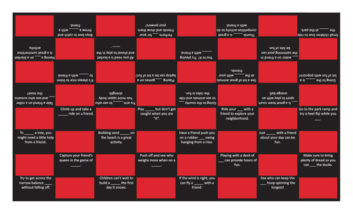 Friendship Activities Legal Size Text Checkers Game | Teaching Resources