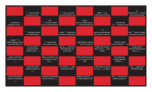 Telephones Legal Size Text Checkers Game | Teaching Resources