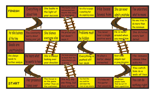 Bad Bosses are Bad Business Legal Size Text Chutes and Ladders Game ...