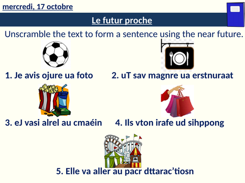 French lesson on futur proche | Teaching Resources French lesson on futur proche | Teaching Resources