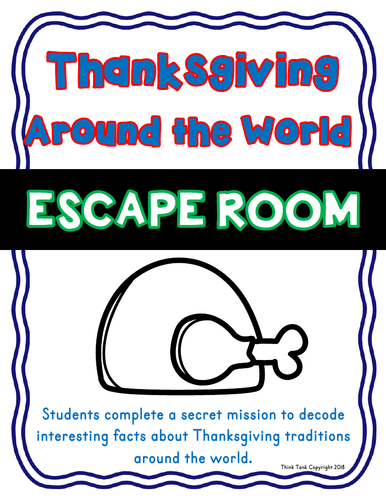 Thanksgiving Around the World Escape Room! Thanksgiving-like traditions ...