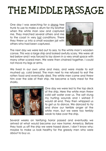 The Middle Passage | Teaching Resources