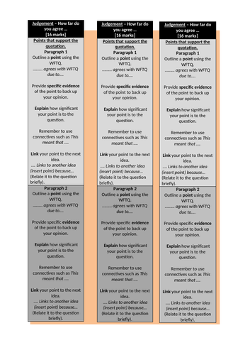 Structure strips for Edexcel History GCSE | Teaching Resources