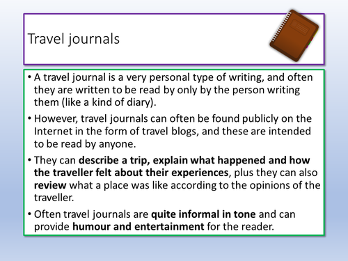 Travel Writing - Introduction | Teaching Resources