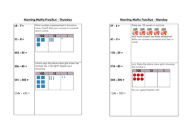 #MathsThisWeek - Year 3 Morning Maths Practice (Term 2 - 6 weeks ...