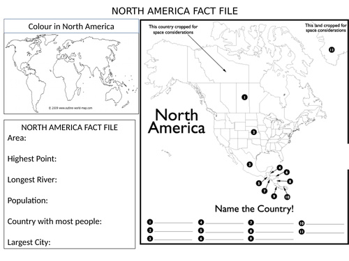 CONTINENTS - NORTH AMERICA | Teaching Resources