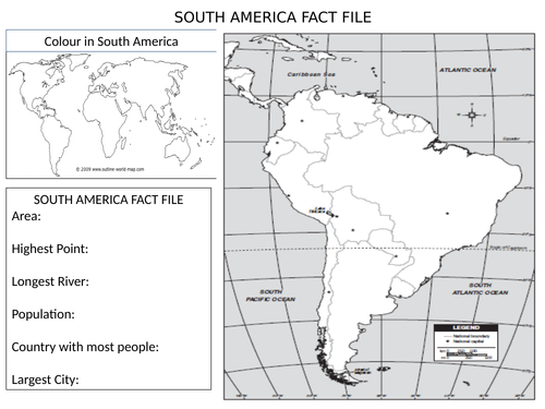 CONTINENTS - SOUTH AMERICA | Teaching Resources