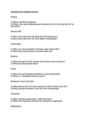 BREXIT | Teaching Resources