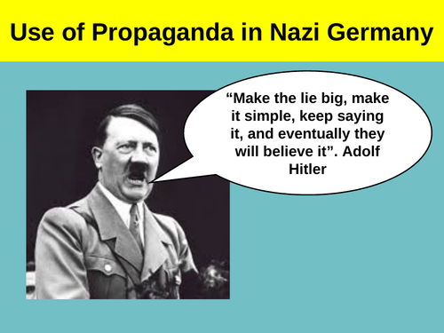 Edexcel 9-1 Weimar and Nazi Germany - Propaganda & Censorship in Nazi ...
