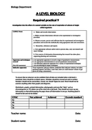NEW AQA A Level Biology: ALL Required Practical sheets/Lab book ready ...