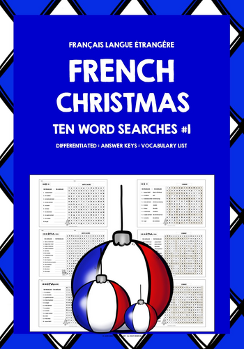 FRENCH CHRISTMAS WORD SEARCHES #1 | Teaching Resources