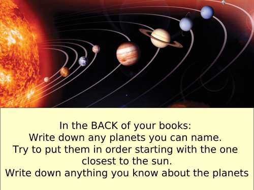 Planets Research full lesson year 7kl space/ earth and beyond ...