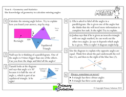 Mastery Maths - Year 6 Reasoning - Geometry and Statistics | Teaching ...